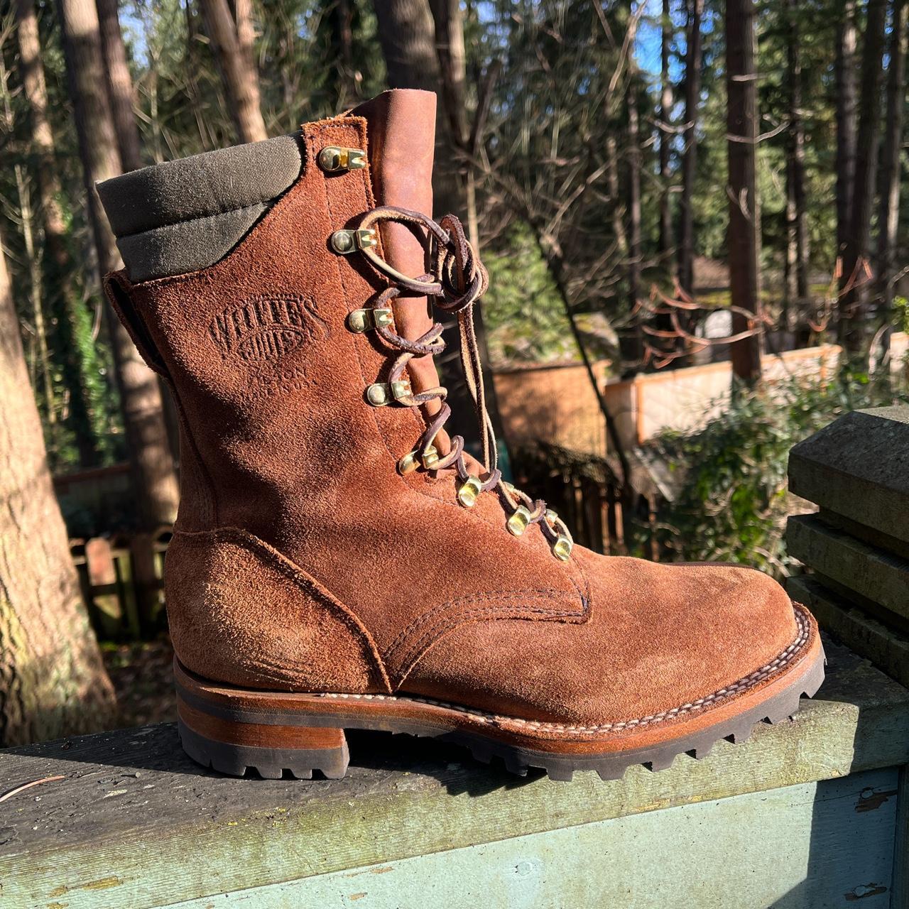 FILSON X WHITE’S FIRE HYBRID BOOTS ROUGHOUT LEATHER... | Depop