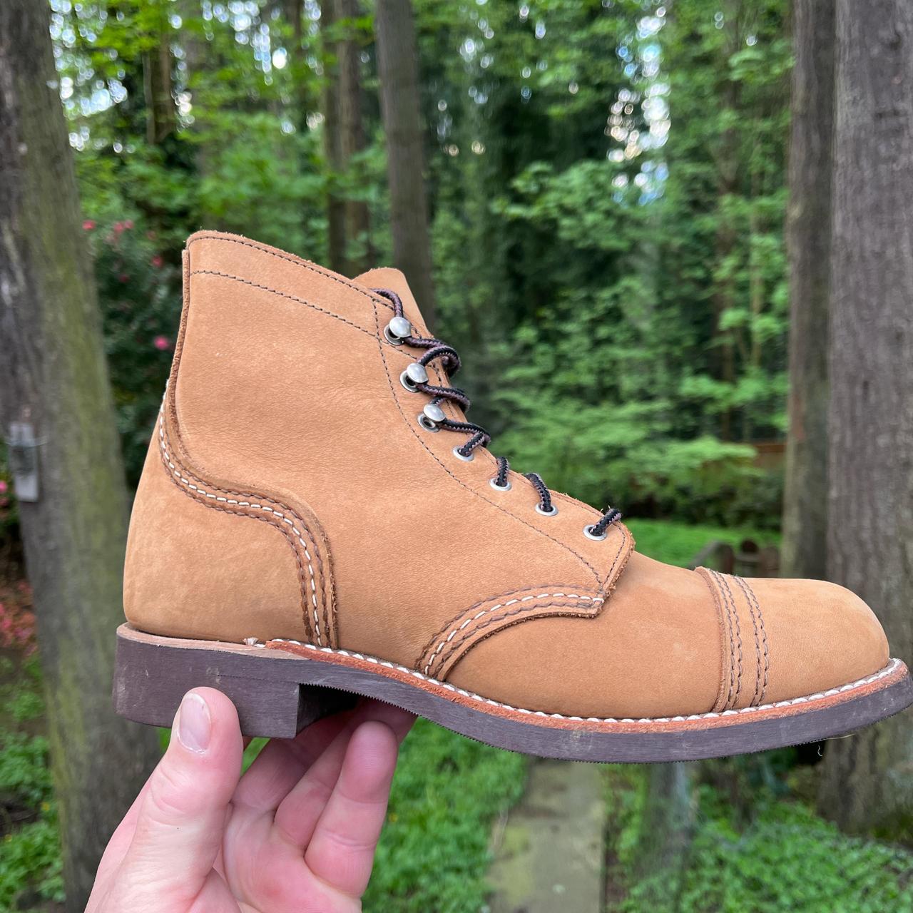 Red Wing Iron Ranger 3367 Honey Womens Nubuck Lace... - Depop
