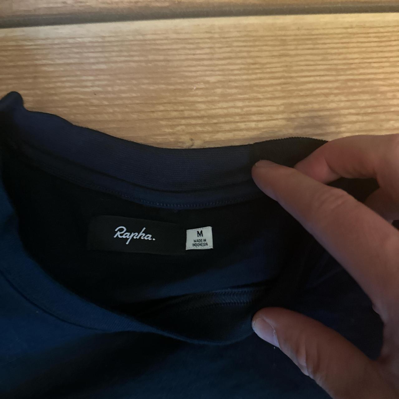 Rapha Black T-Shirt. Hardly Worn. size medium - Depop