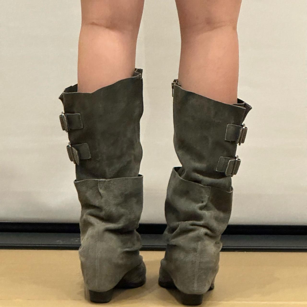 ̵ 🇯🇵Japanese Vintage Zucca Boots chamois leather... - Depop