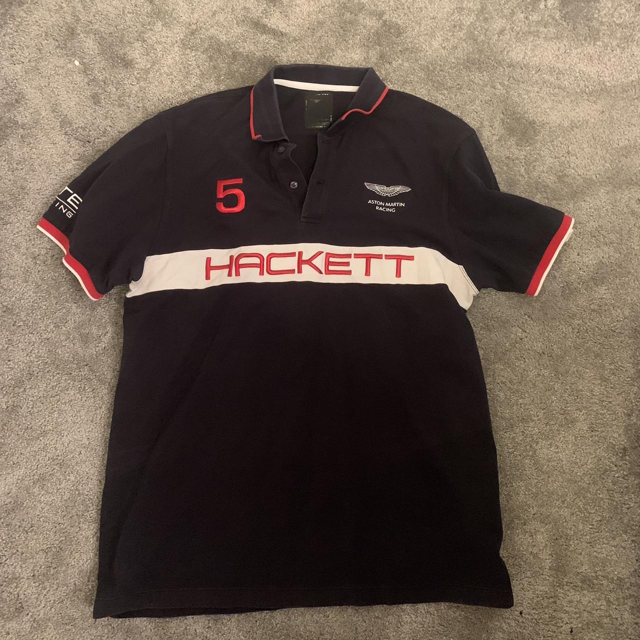 Hackett Aston Martin Racing Polo shirt... - Depop