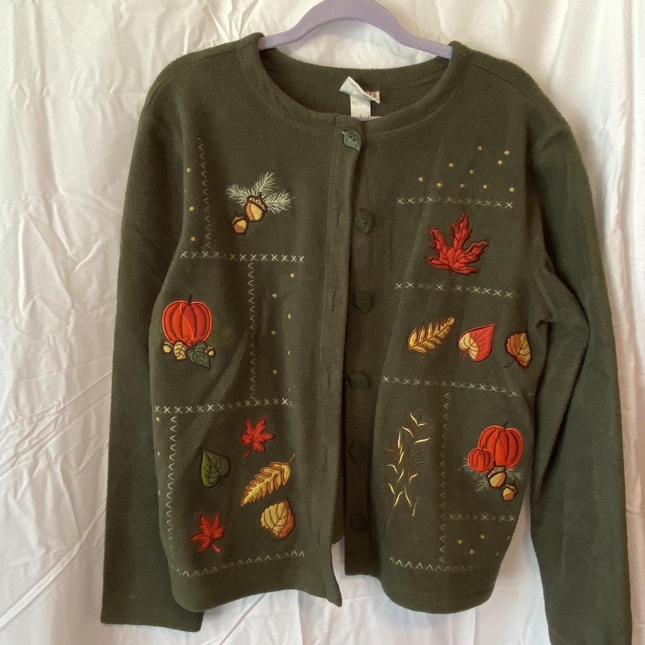cutest fall fleece jacket ever perfect for pumpkin... - Depop