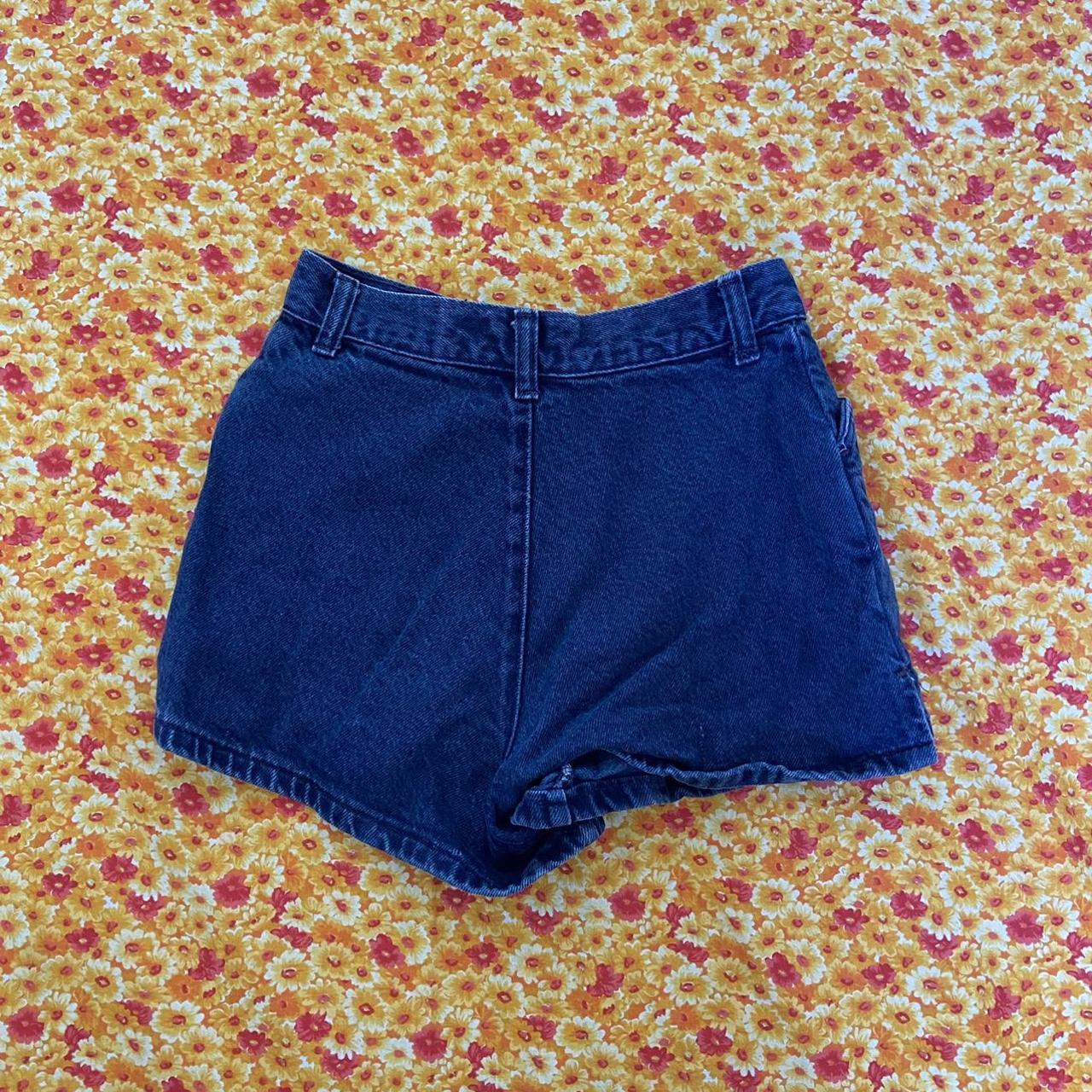 vintage 90s high waisted denim shorts by... - Depop