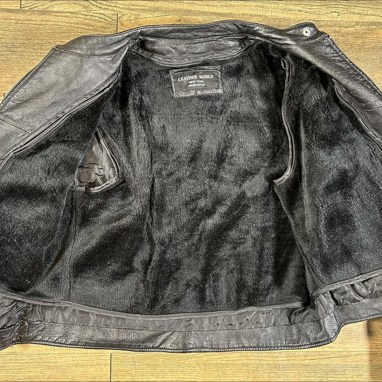 Women’s vintage paramount leather leather world New... - Depop