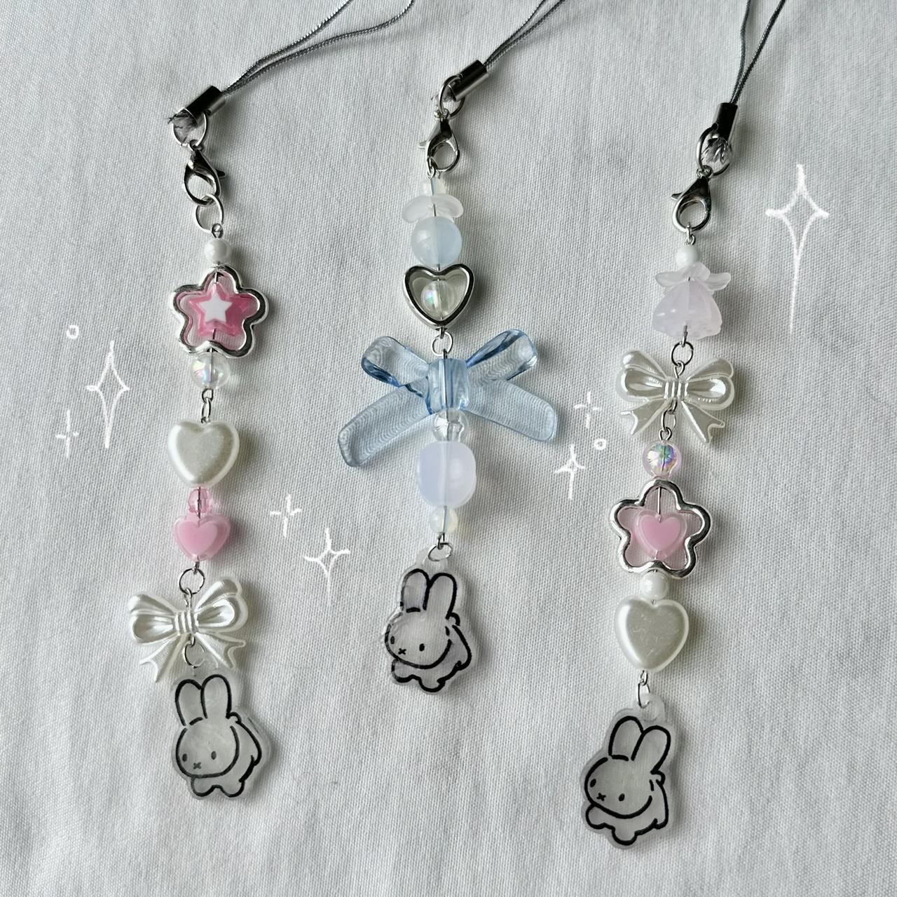 🎀 handmade miffy phone charms 🎀 super cute and... - Depop