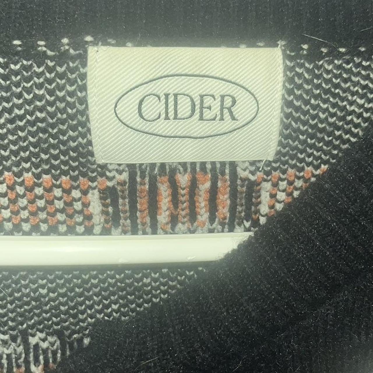 Black Cider flower knit daisy cardigan, no tagged... - Depop