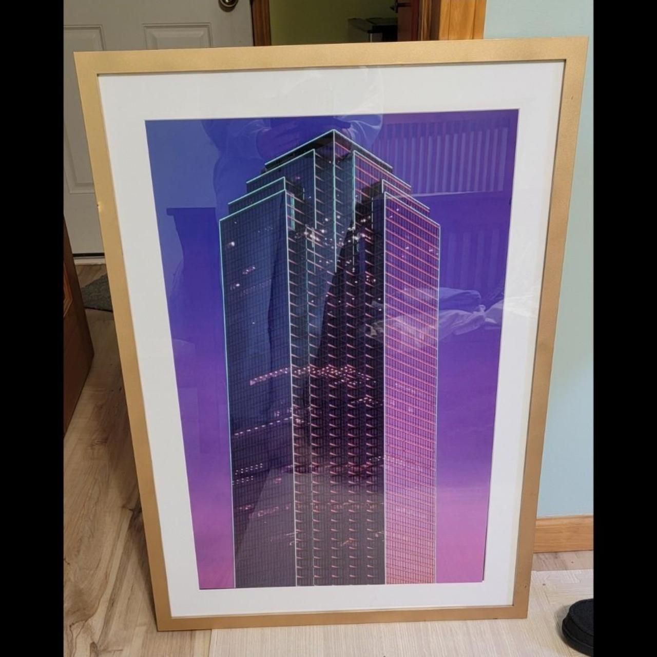 Framed Vaporwave Photography Wall Print Custom... - Depop