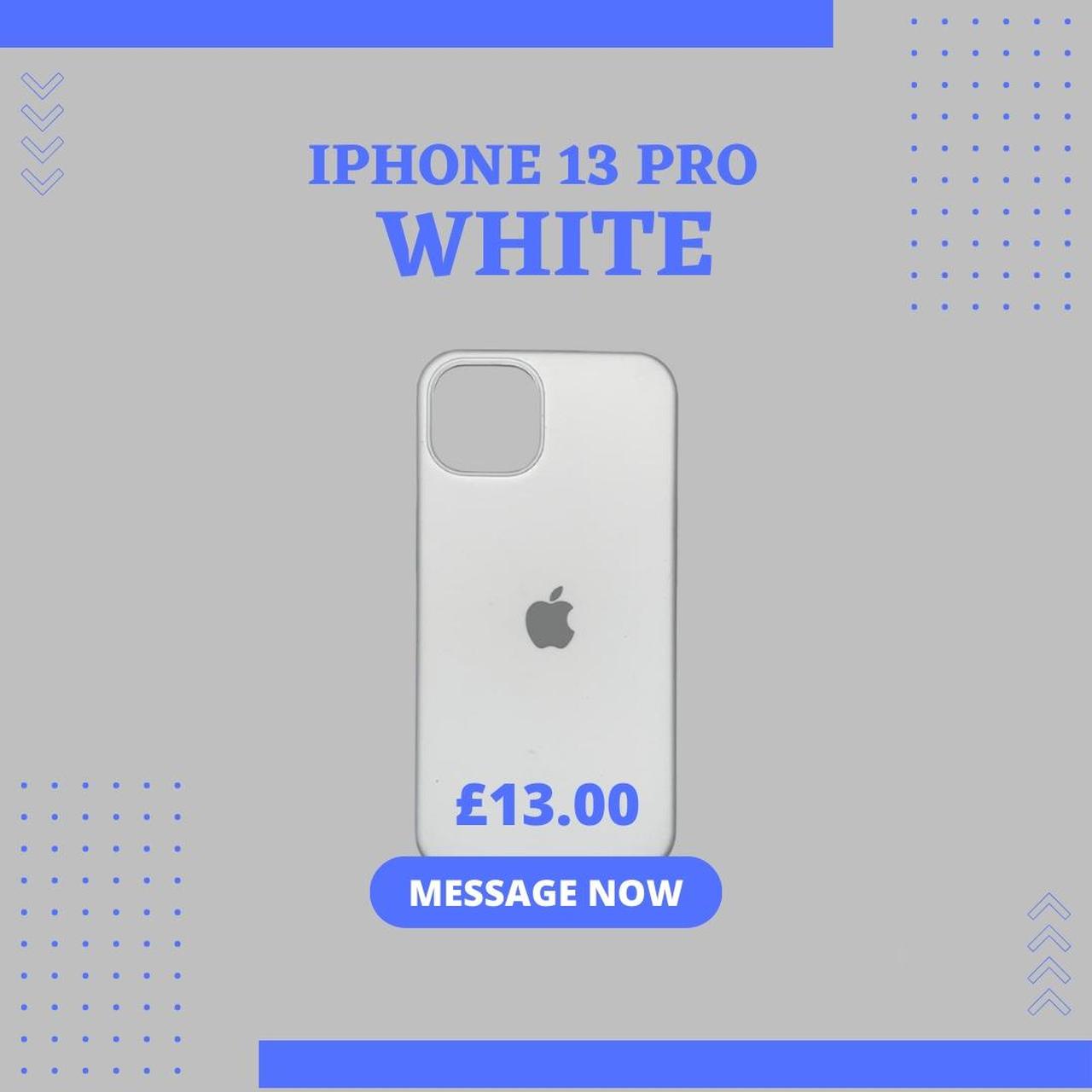 iPhone 13 Pro White Silicon Phone Case -... - Depop