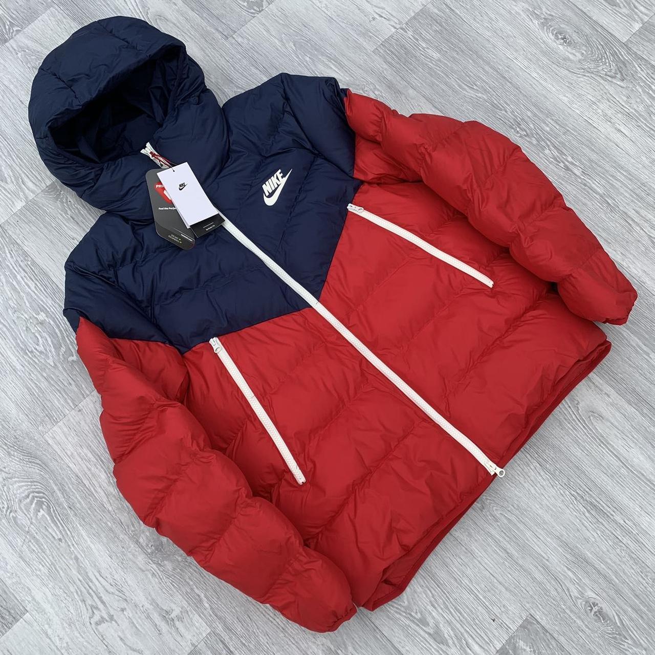 Nike Men's Red and Blue Jacket | Depop