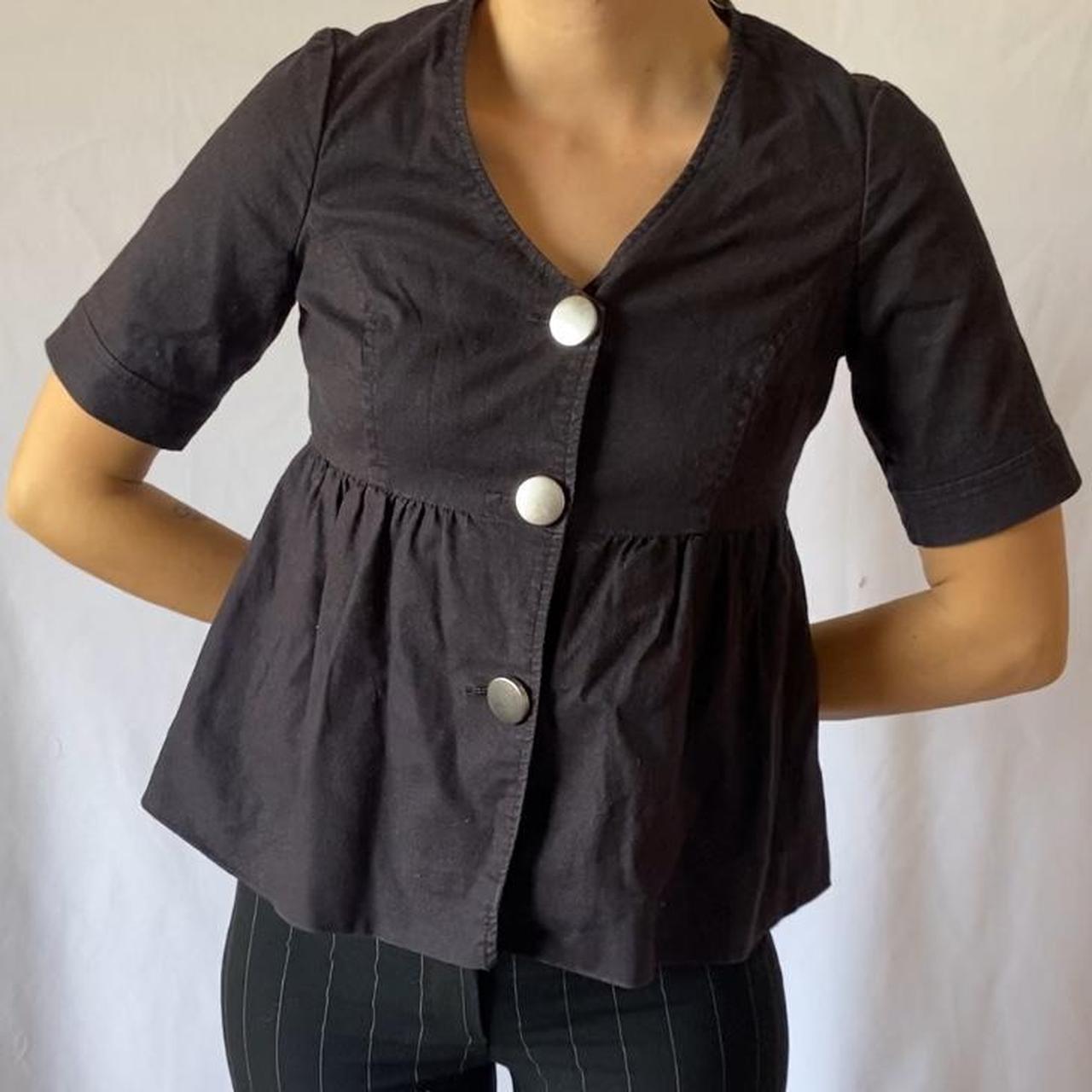 y2k twee button up blouse 🎥 it’s giving zoey... - Depop