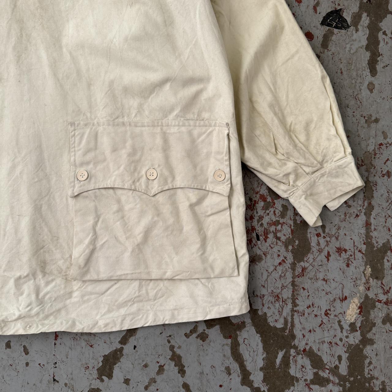 Vintage 1940’s/50’s Swedish military snow camo smock... - Depop