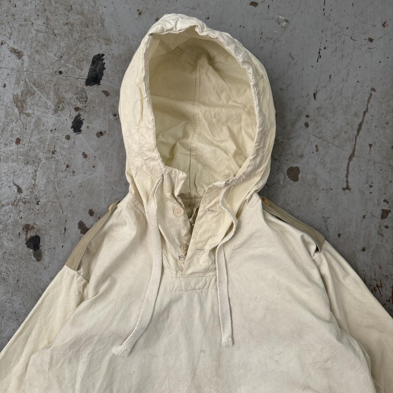 Vintage 1940’s/50’s Swedish military snow camo smock... - Depop