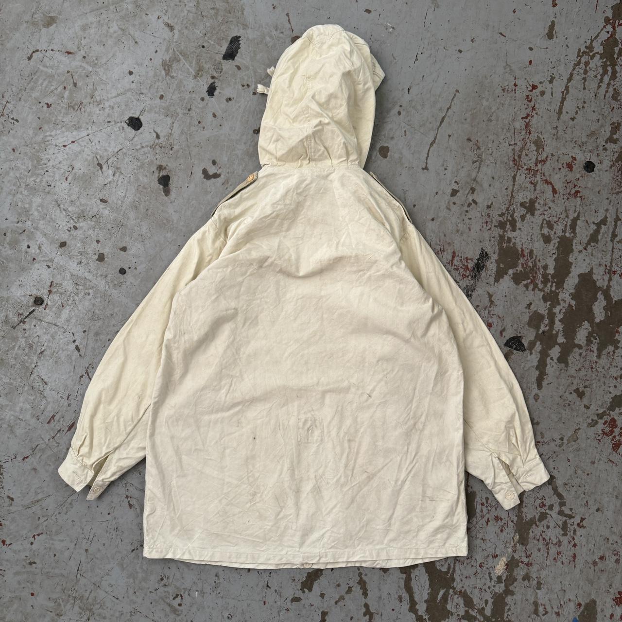 Vintage 1940’s/50’s Swedish military snow camo smock... - Depop