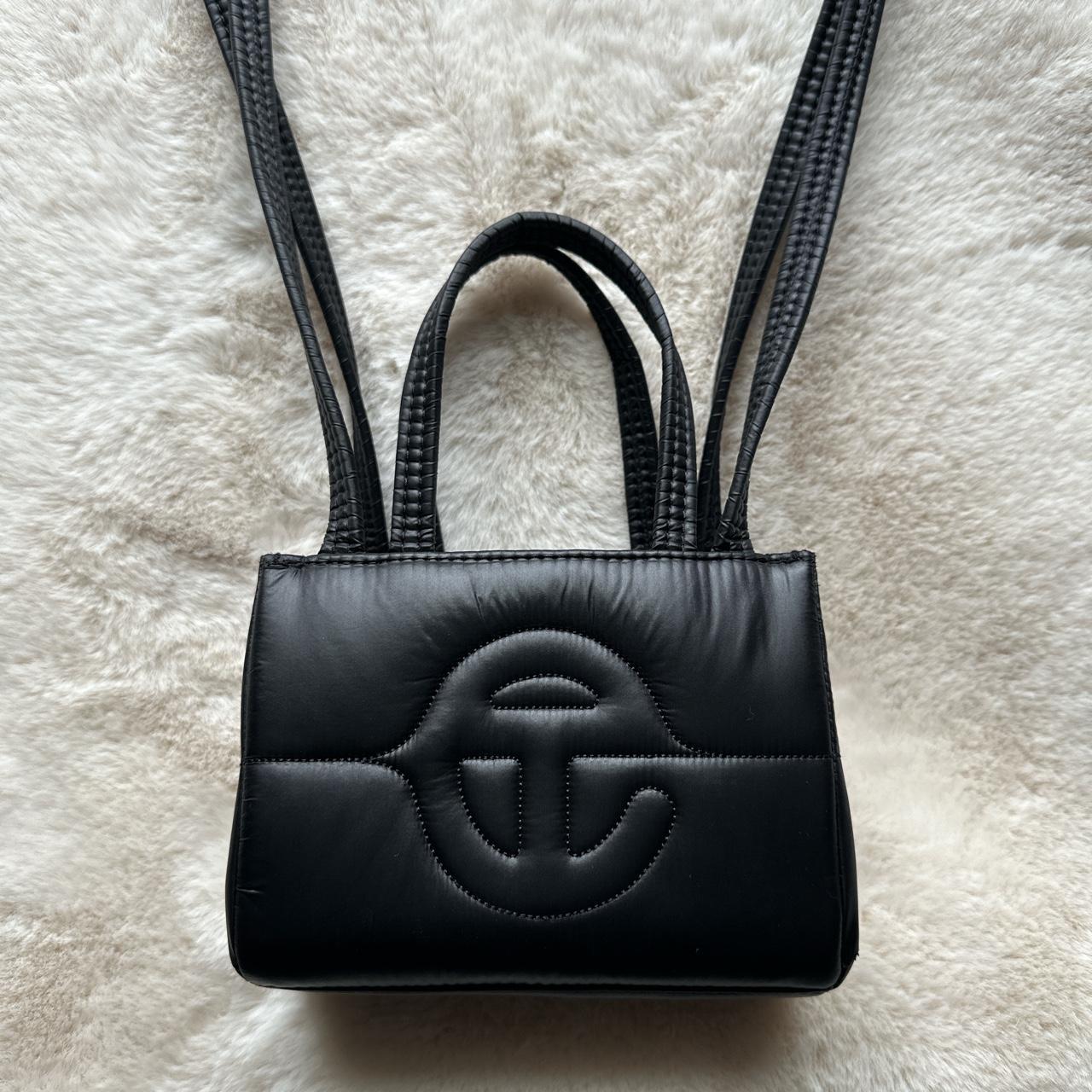 Telfar puffer small shopping bag size:small light... - Depop