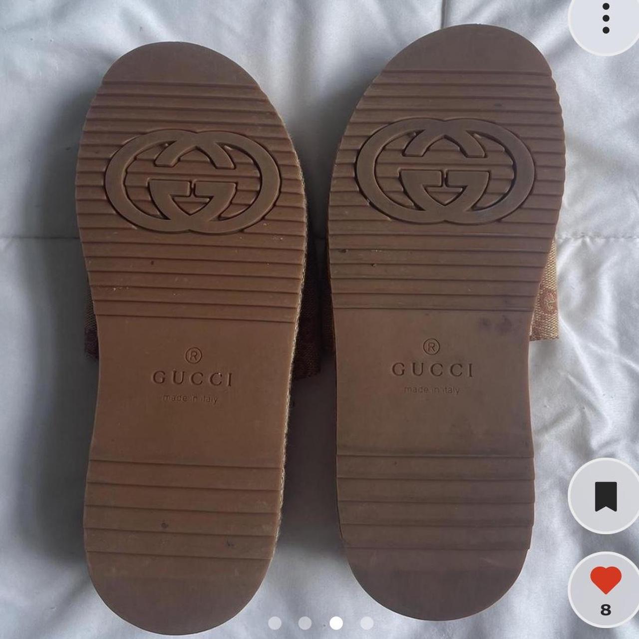 REPOP! GUCCI monogram platform sandals / slides,... - Depop