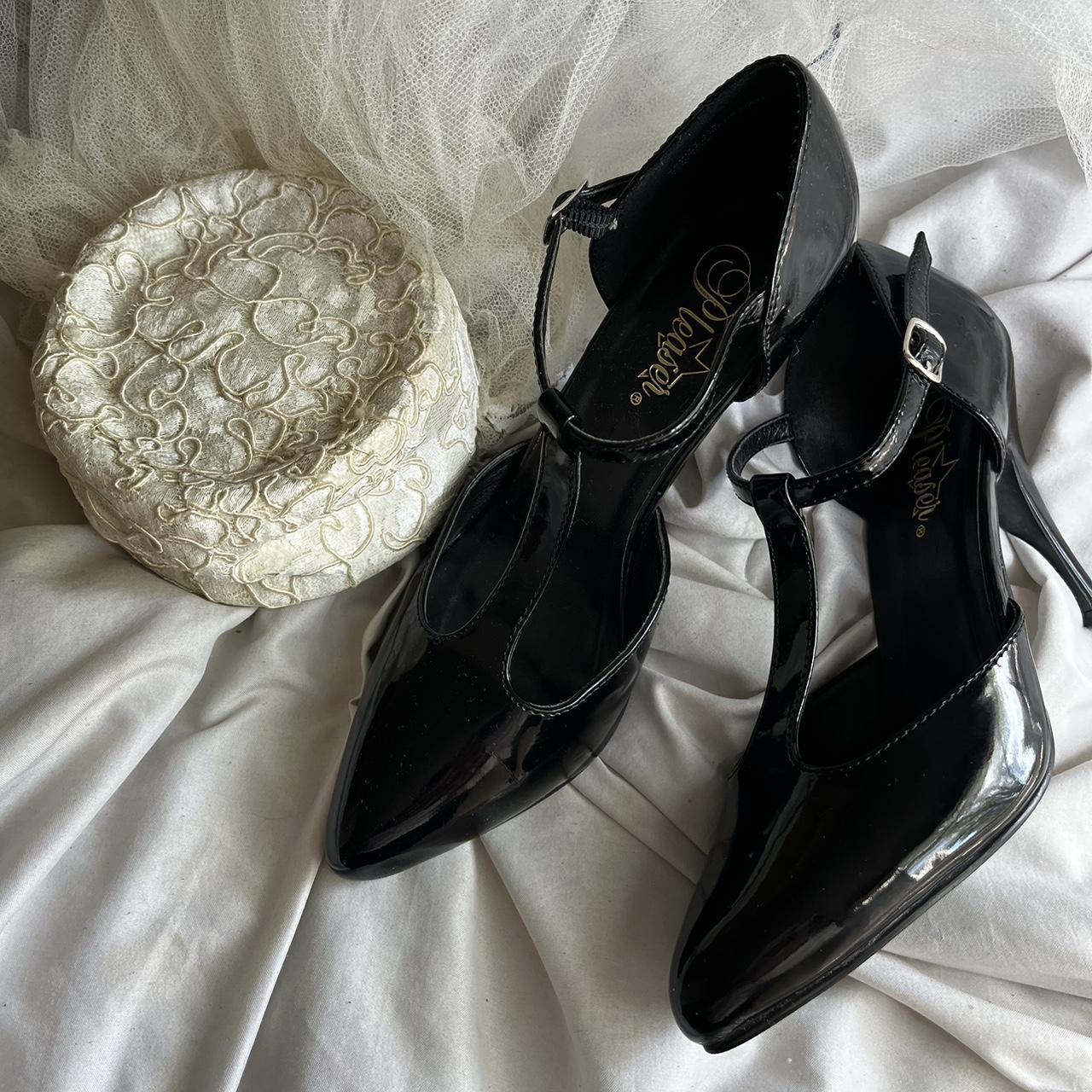 T STRAP Retro Black toe Pumps From the dancer /... - Depop