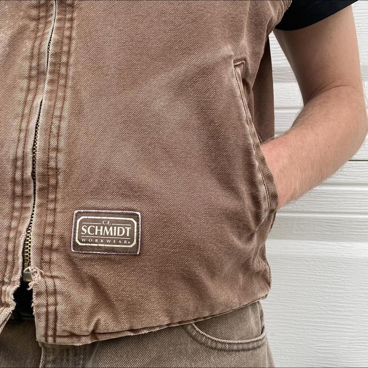 Schmidt Workwear Brown Vest Size: Medium Pit to... - Depop
