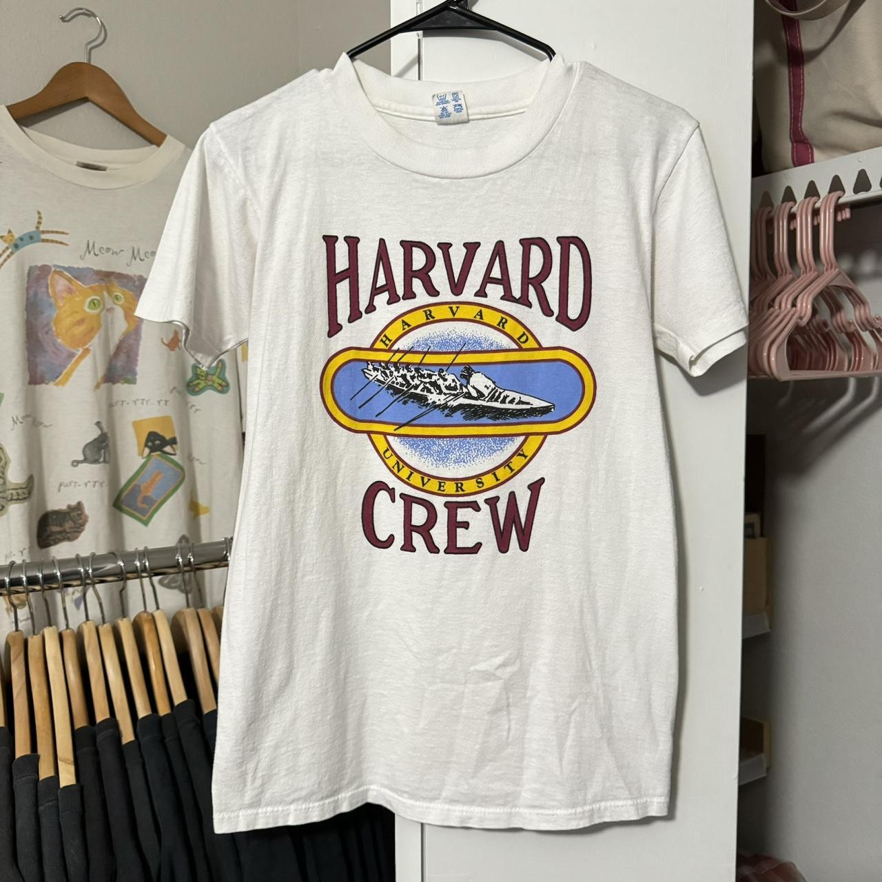 vintage 80s harvard university paddle boarding crew... - Depop