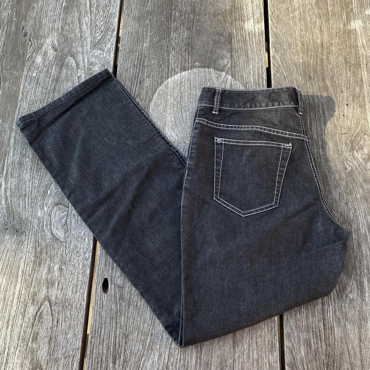 Pendleton Women's Black and White Jeans | Depop