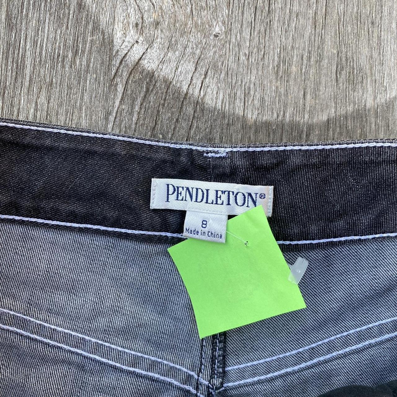 Pendleton Women's Black and White Jeans | Depop
