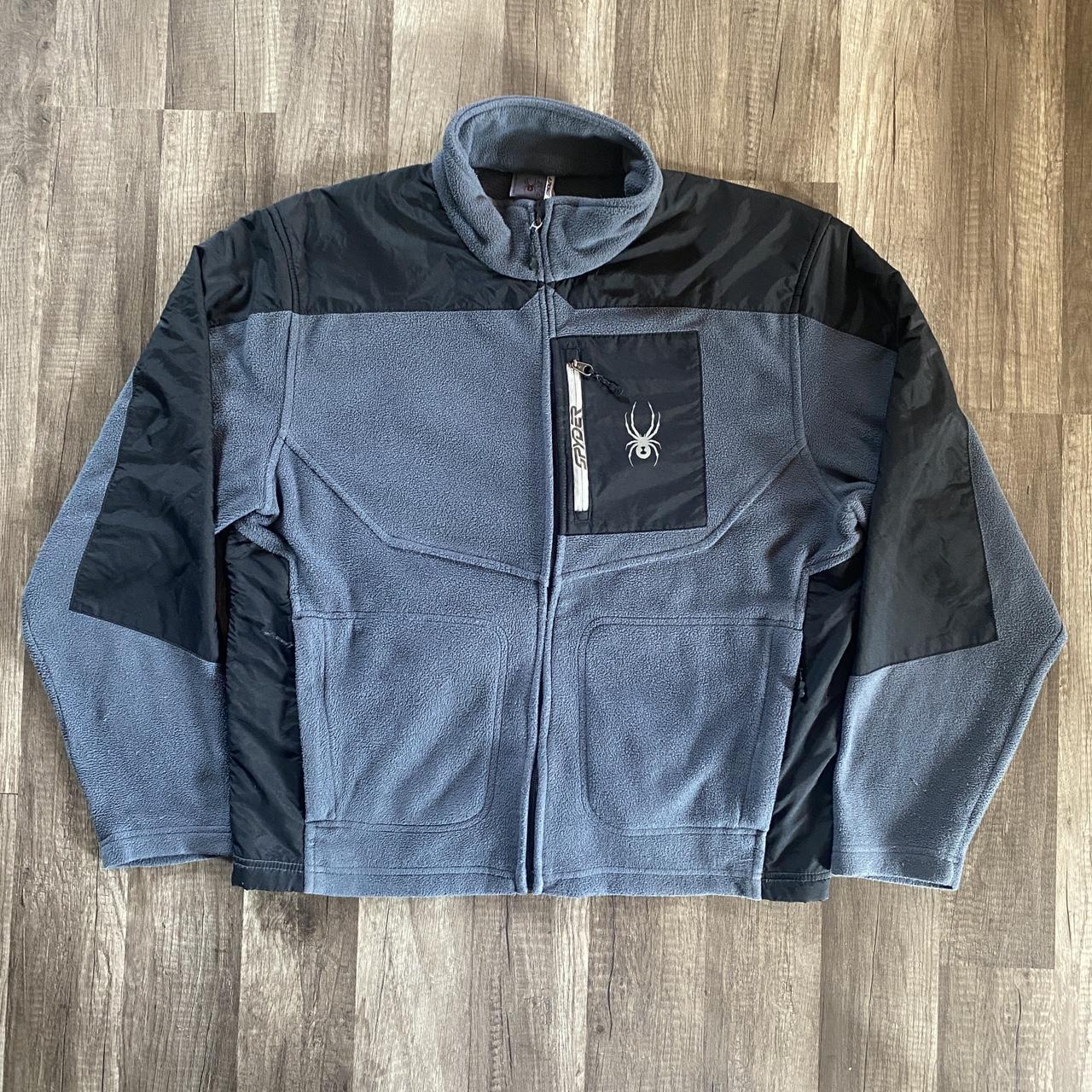 Spyder Grey Fleece Men’s Jacket • Tag size: size... - Depop