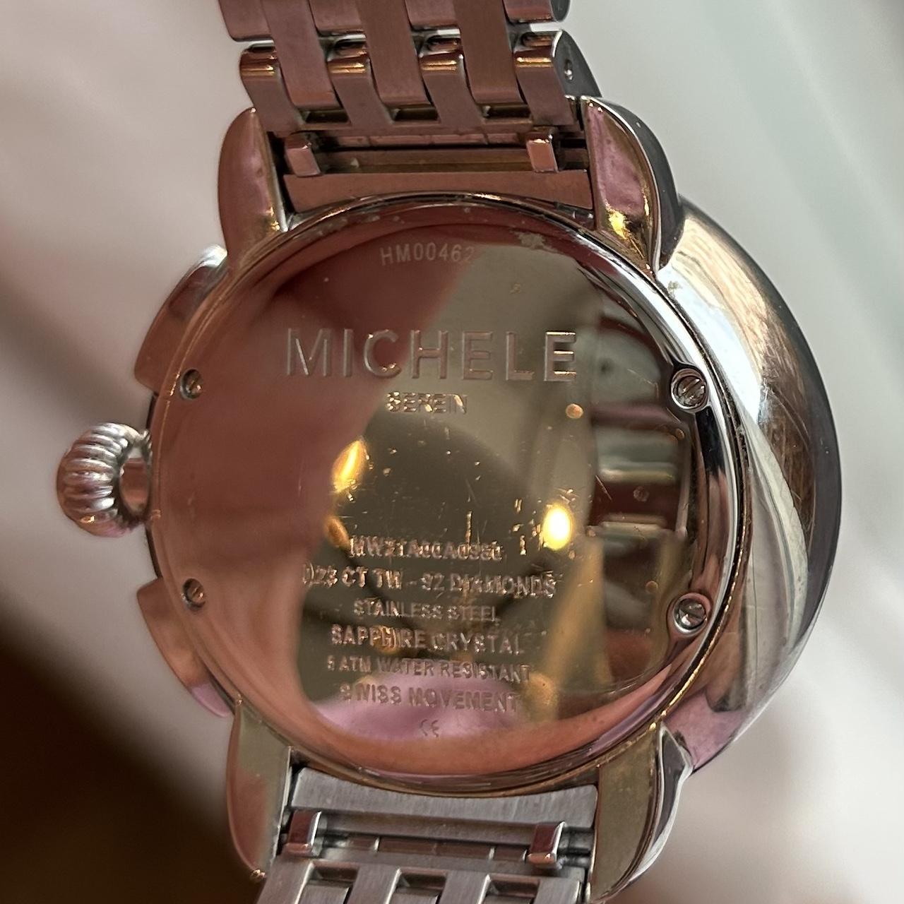 MICHELE Women's Silver Watch | Depop