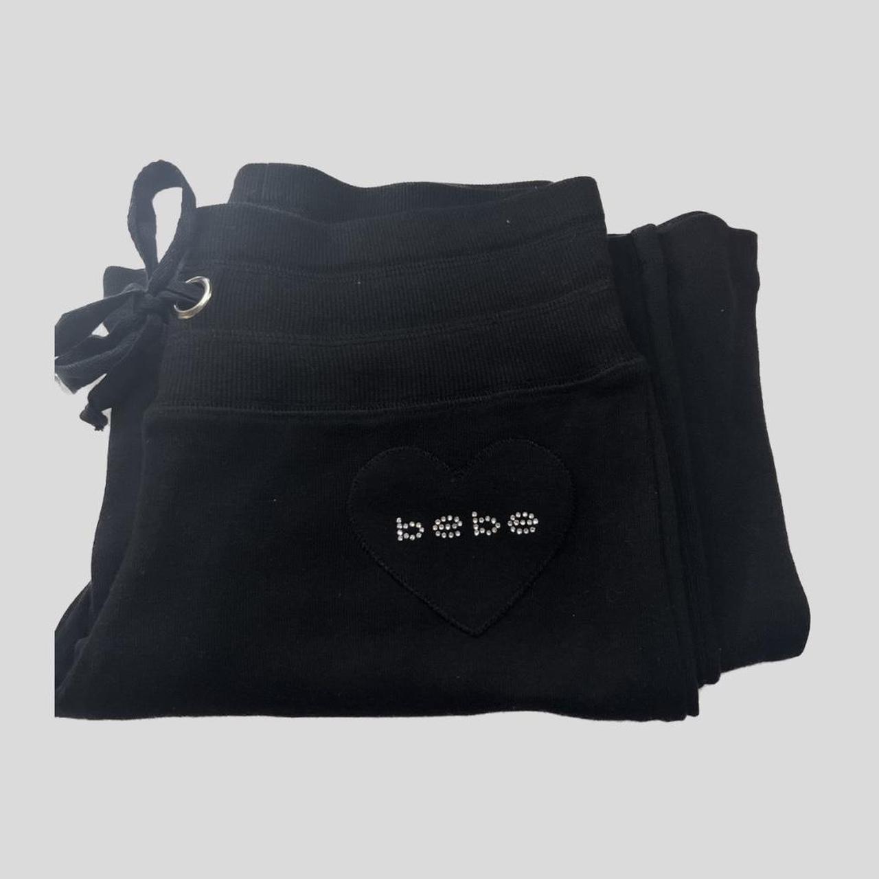 Bebe Rhinestone Low Rise Sweat Capris Pants - I’m... - Depop