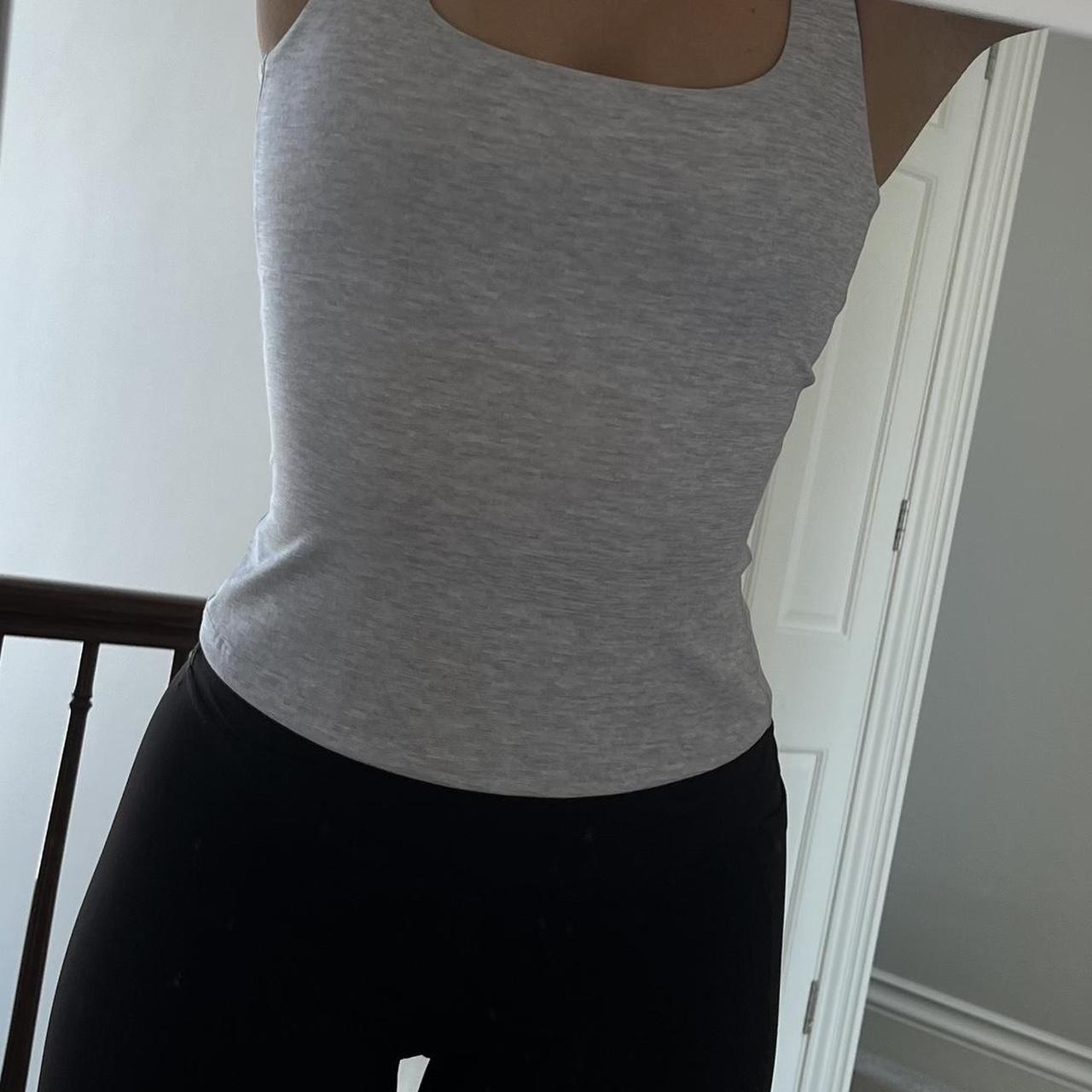 Grey TALA gym top Size S - Depop