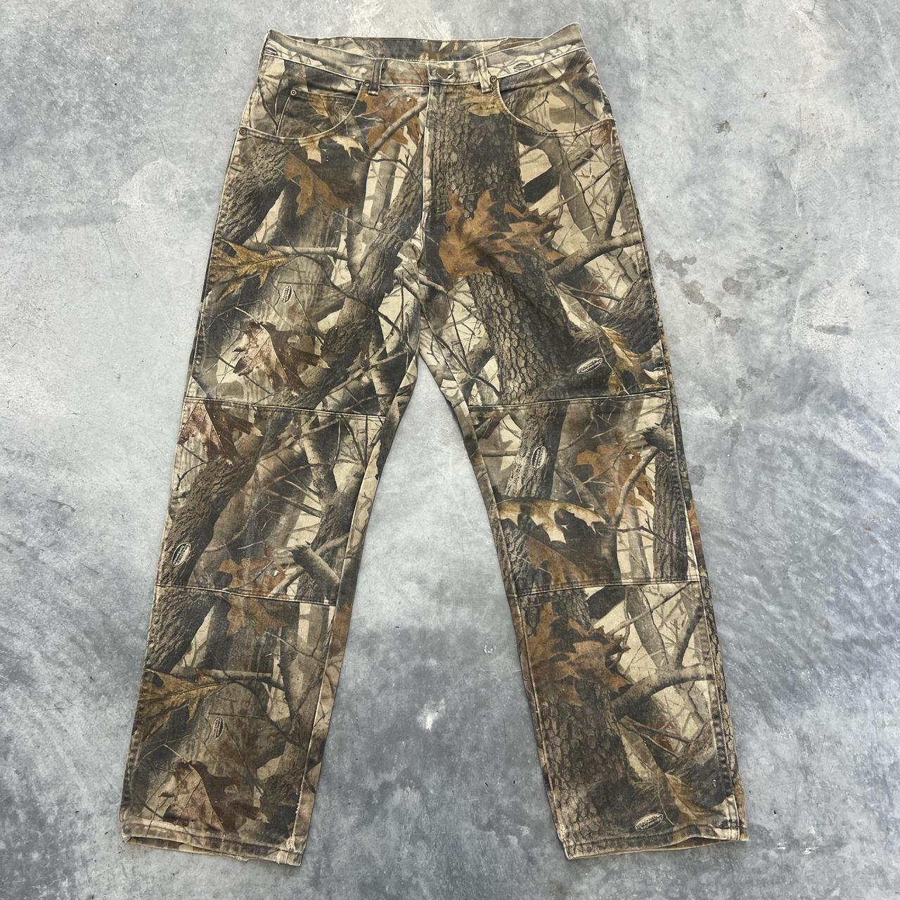 Realtree camo denim jeans in brown and green... | Depop