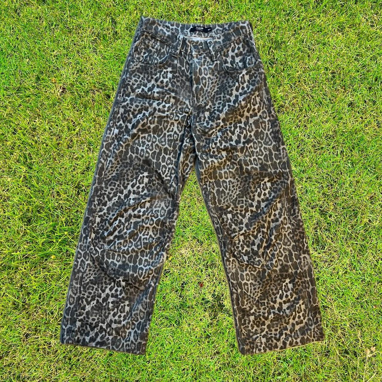 jaded london leopard fade colossus jeans size w 28... | Depop