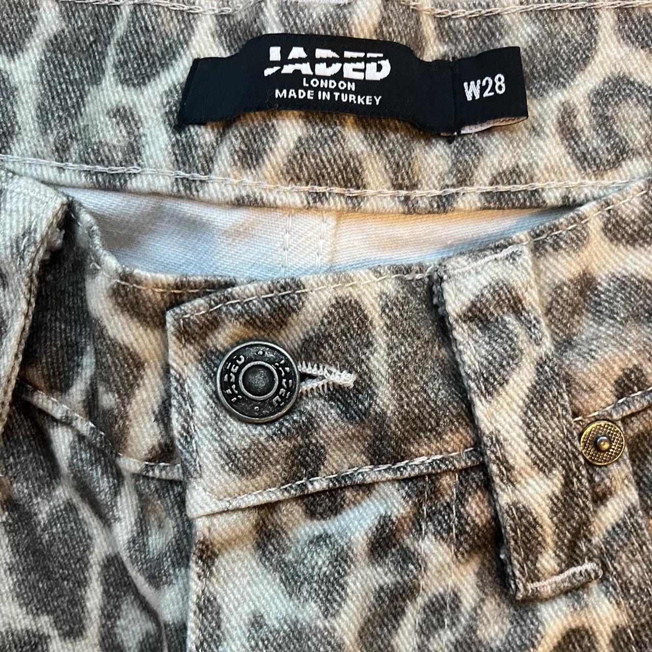 jaded london leopard fade colossus jeans size w 28... | Depop