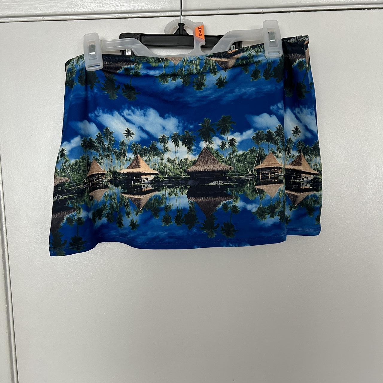 Vintage y2k Coconut Girl Swim Skirt🏝️ beautiful print... - Depop