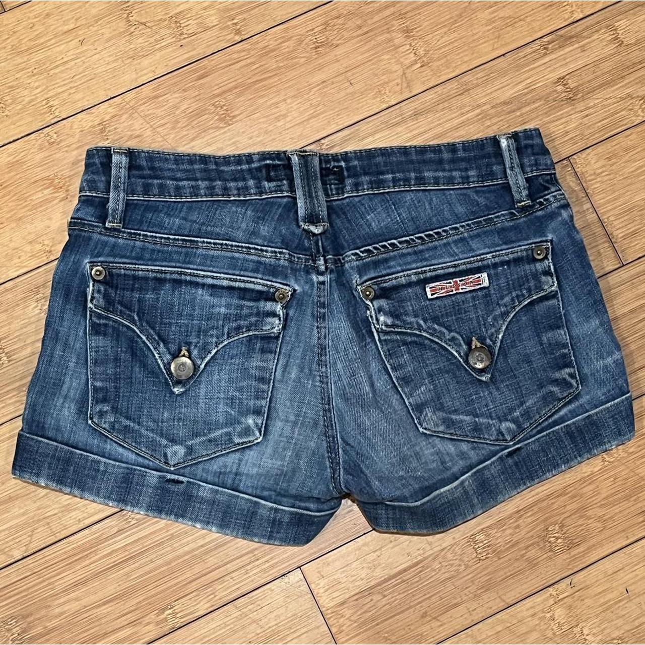 HUDSON jeans blue denim shorts -size 25 -98%... - Depop