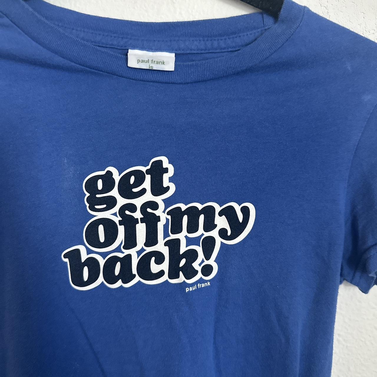 90s/2000s Blue Paul Frank monkey baby tee No tag... | Depop