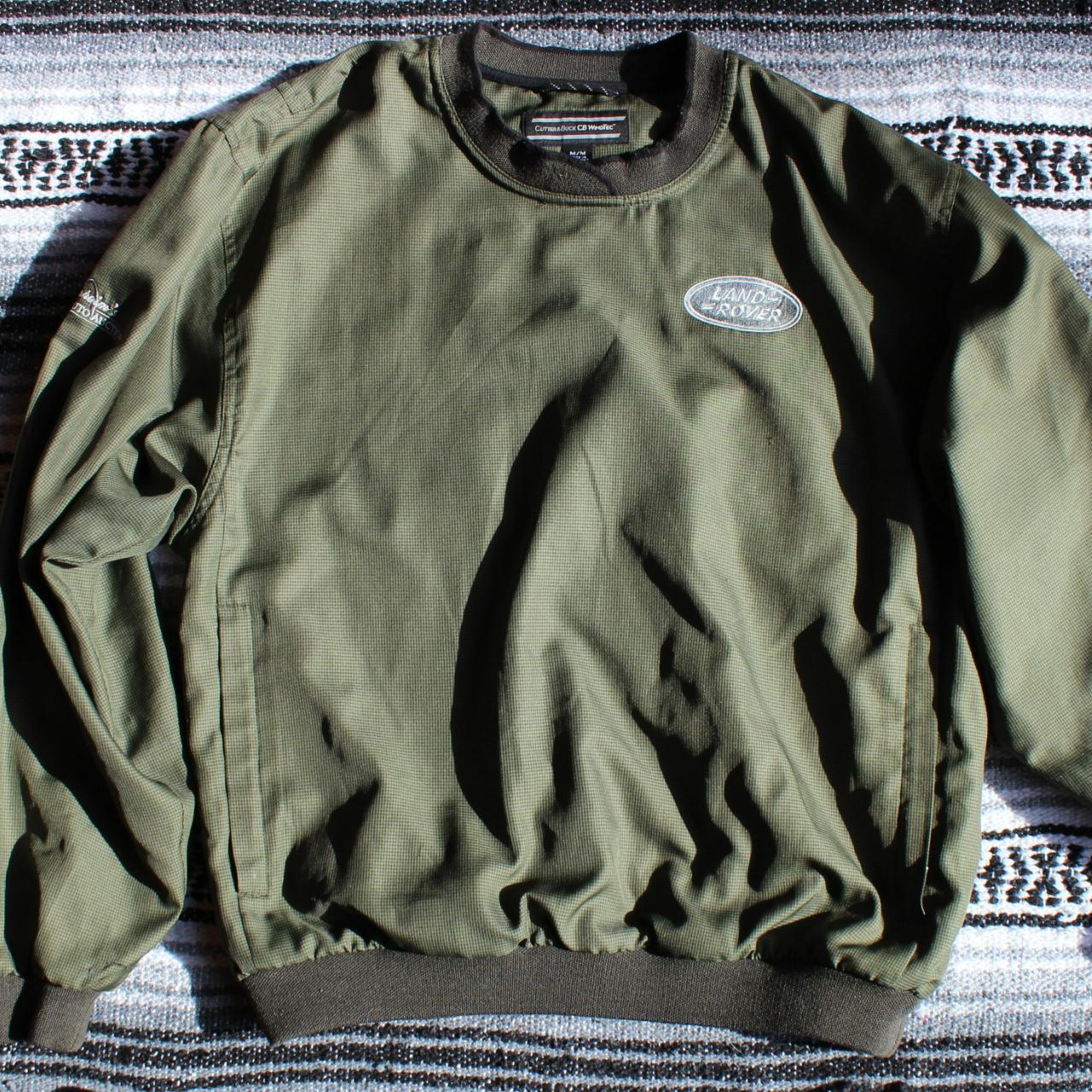 Land Rover Crewneck Windbreaker Side pockets with... - Depop