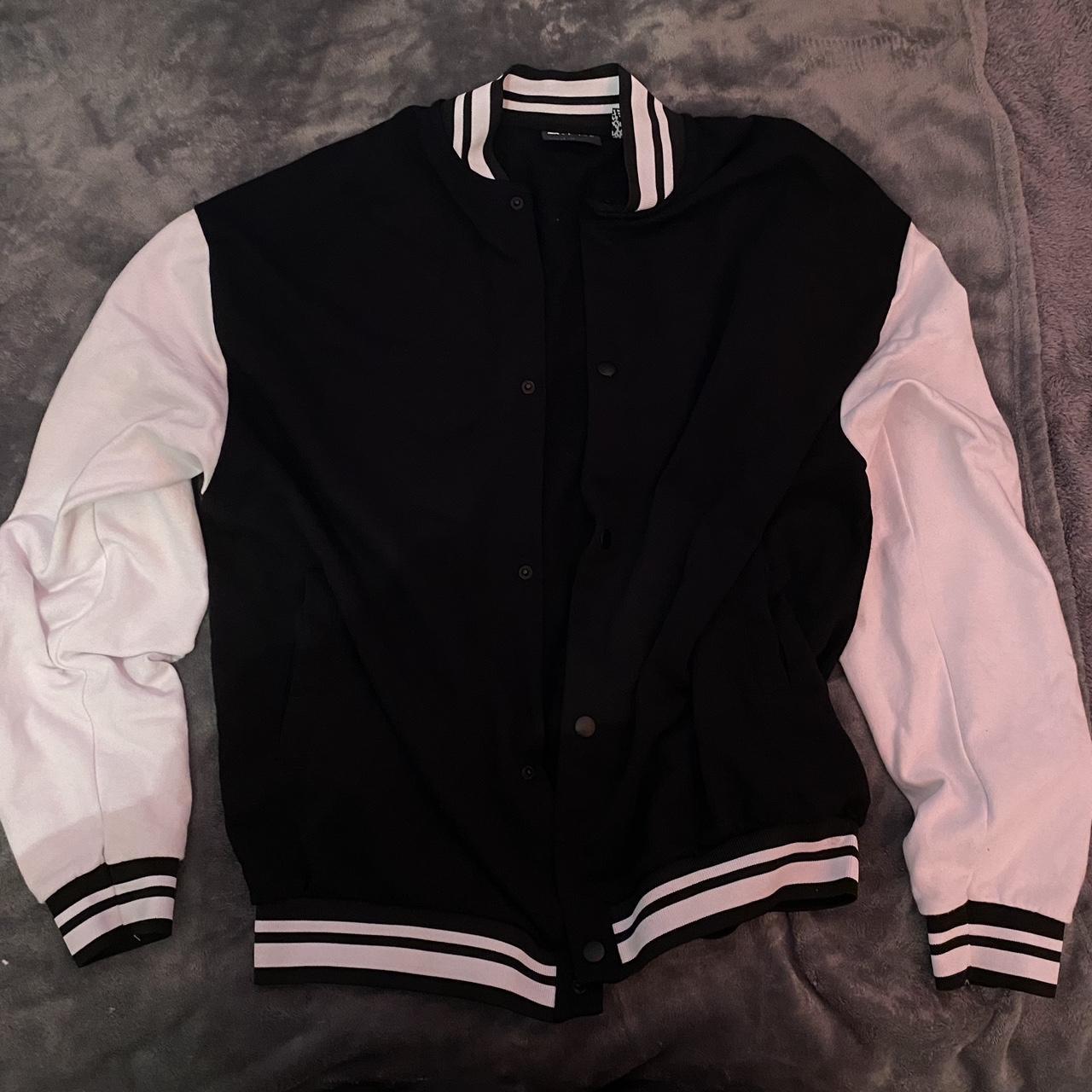 ASOS design men’s varsity jacket worn once size... - Depop