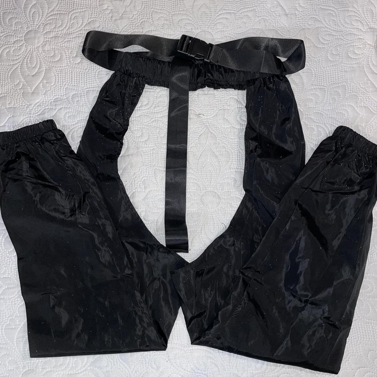 OS Rave Chaps/Joggers 🖤worn once, great... - Depop