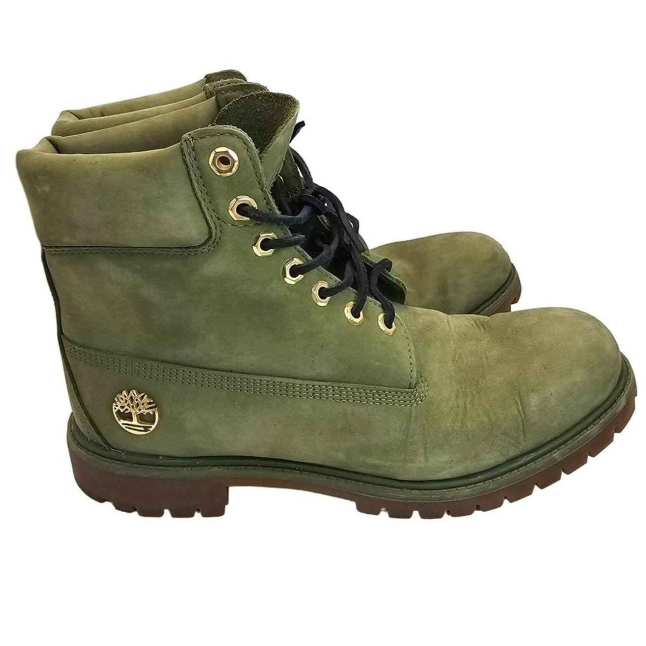 Timberland x Champion 6" Green Suede... - Depop