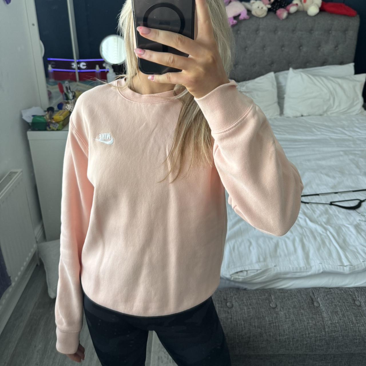 •Selling this baby pink Nike crewneck •Selling as I... - Depop