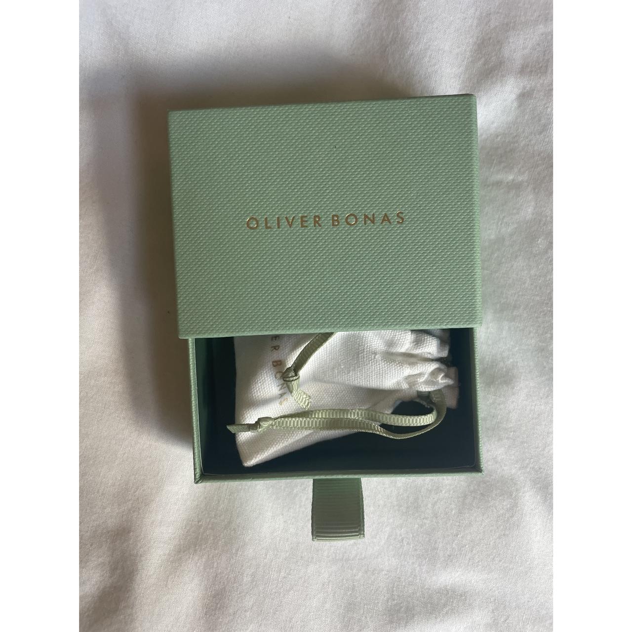 Oliver Bonas Women's Green and Silver Jewellery | Depop