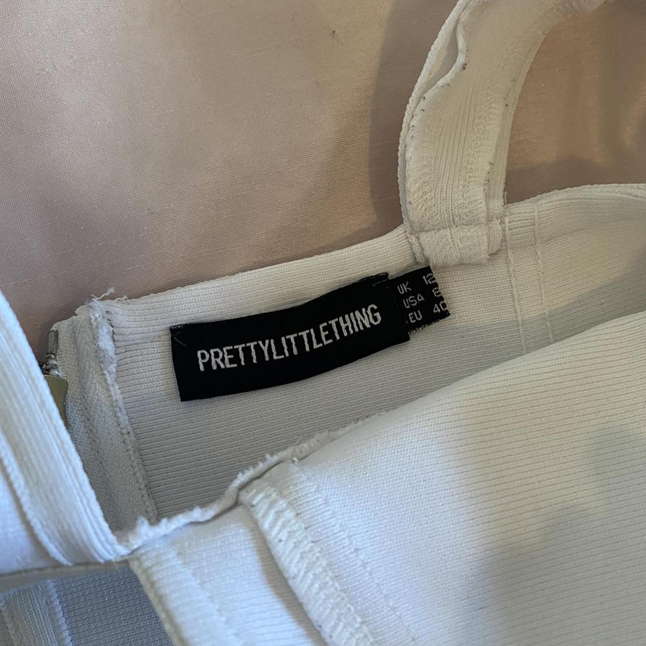 white plt corset top has mark as shown will come... - Depop