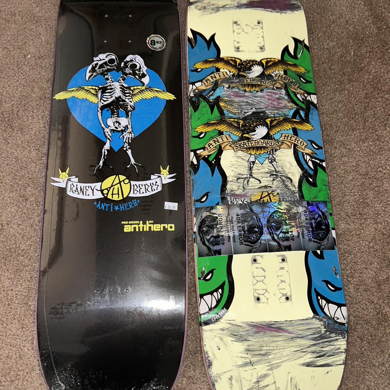 Anti hero skateboard deck bundle 8.65 - Depop