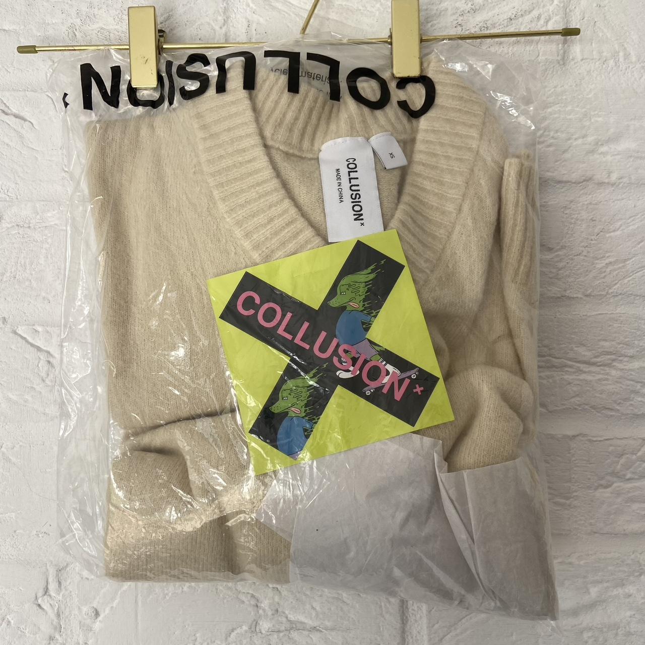 Brand new oversized knitted vest from Collusion by... - Depop