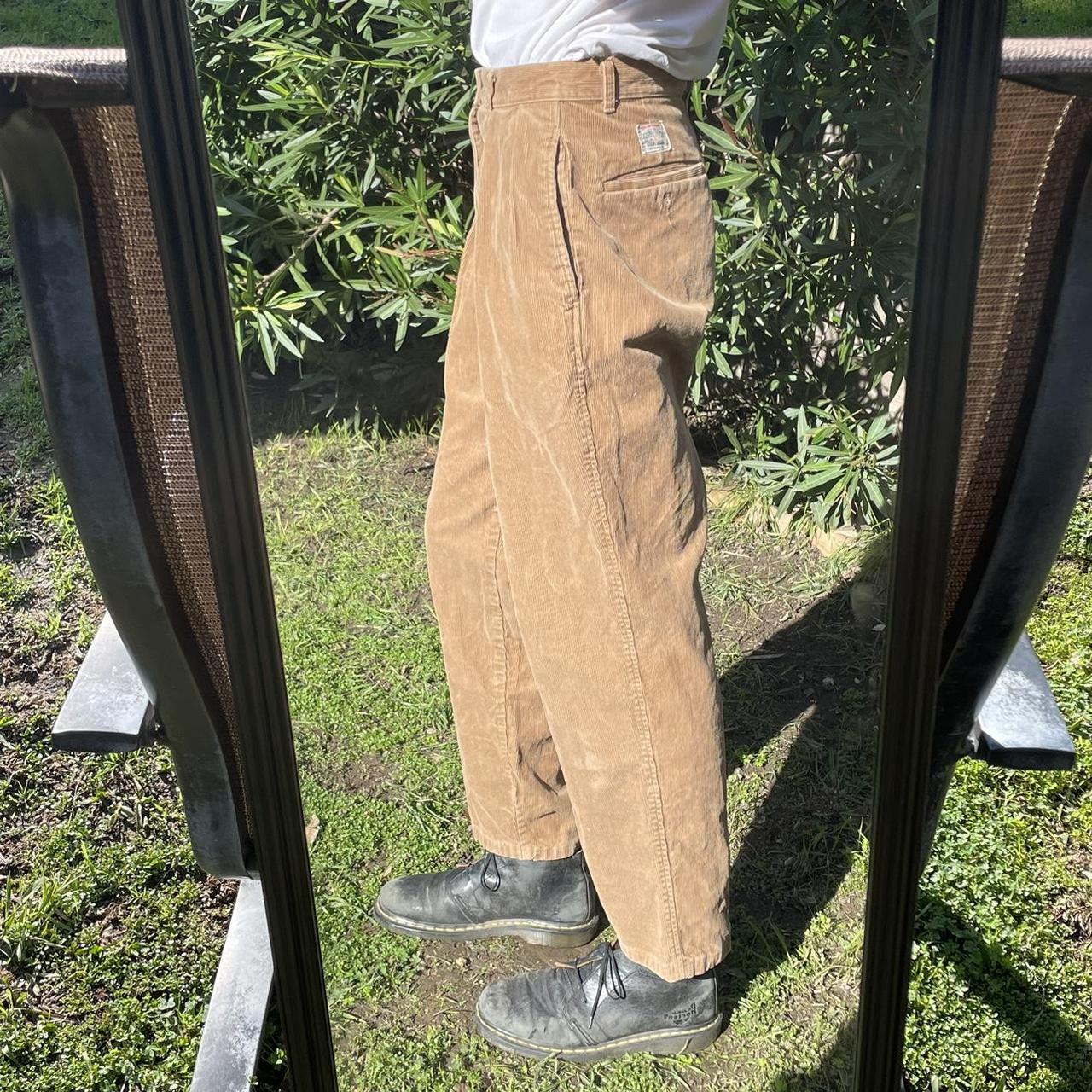 Vintage Polo Ralph Lauren baggy corduroys made in... - Depop