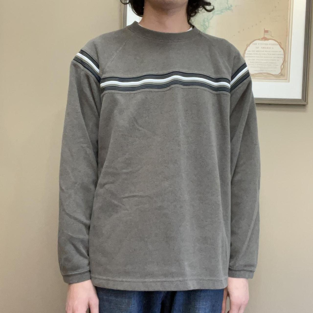 Unbranded Men's Green and Navy Jumper | Depop