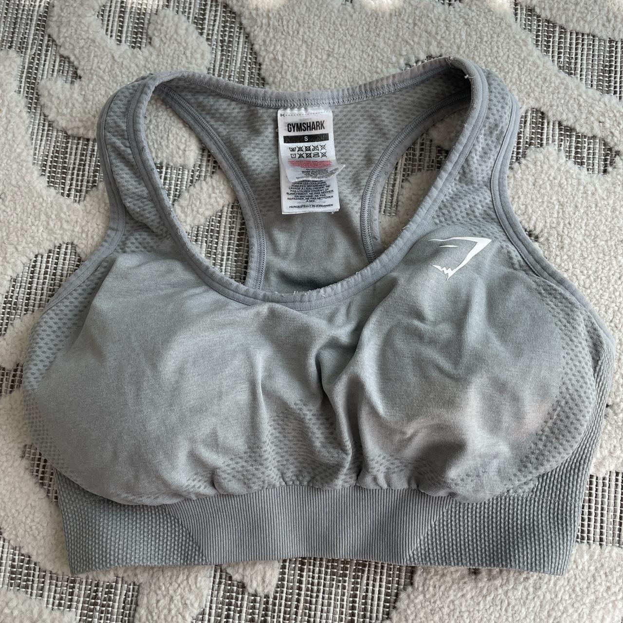 Gymshark Vital Seamless Gray Sports Bra Size... - Depop
