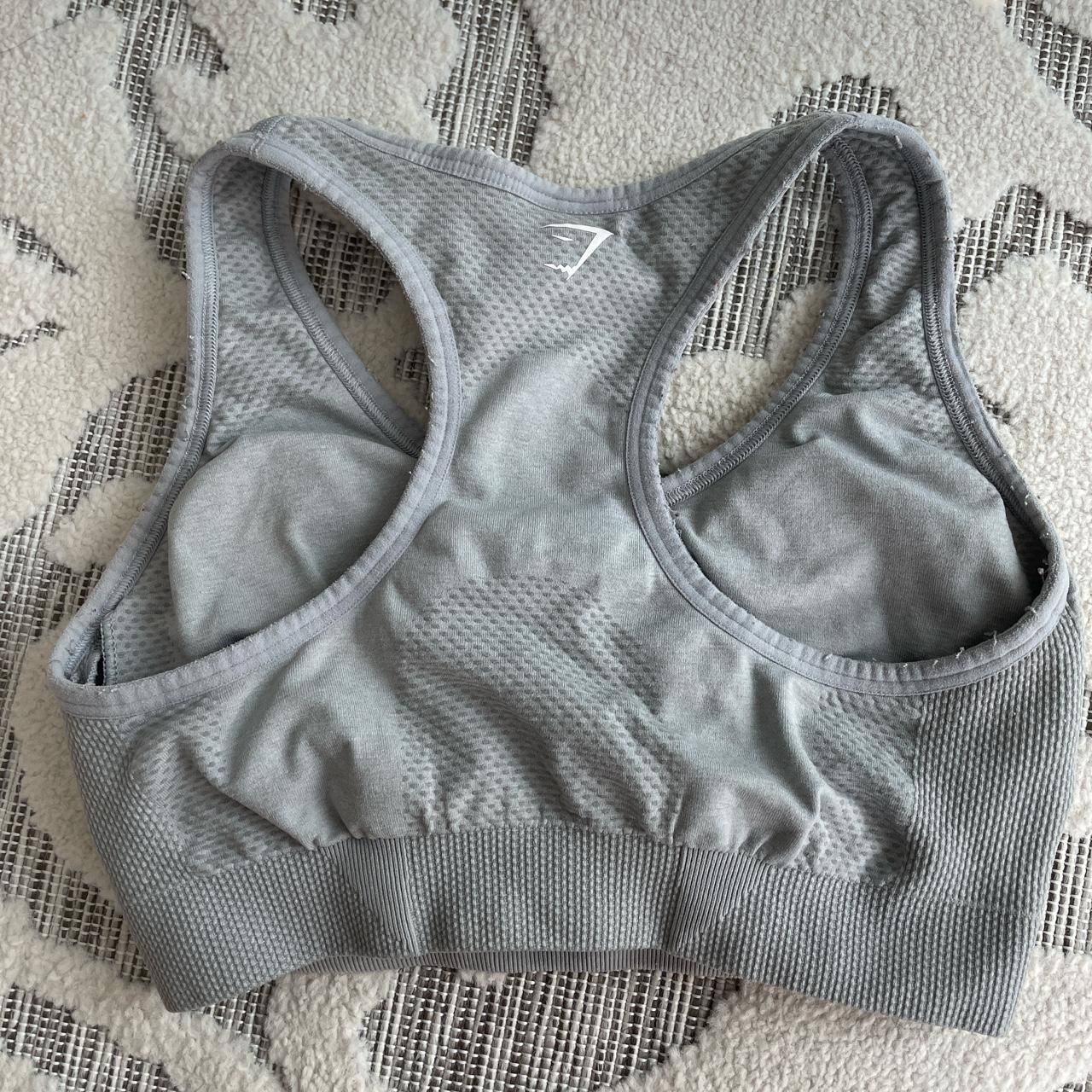 Gymshark Vital Seamless Gray Sports Bra Size... - Depop
