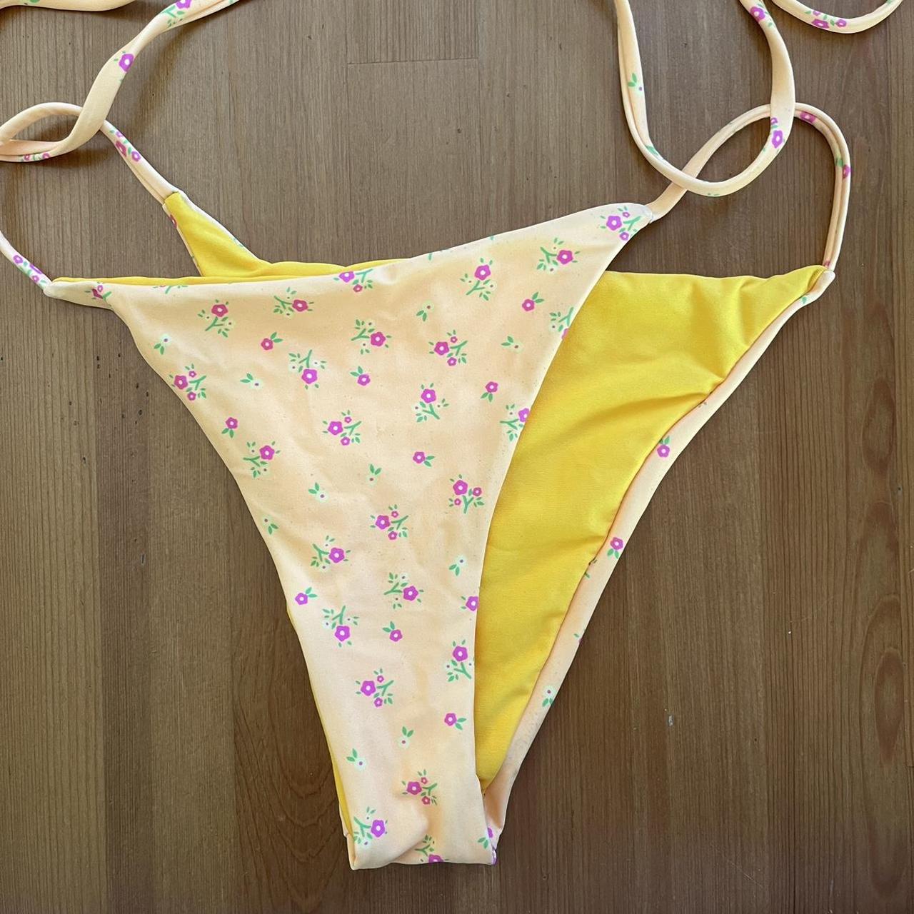 Princess Polly Women's Yellow Bikinis-and-tankini-sets | Depop