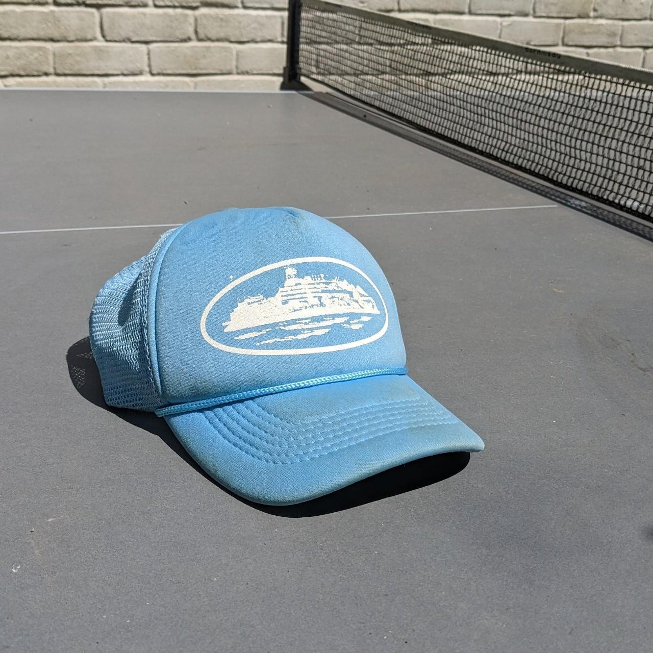 Corteiz Men's Blue Hat | Depop