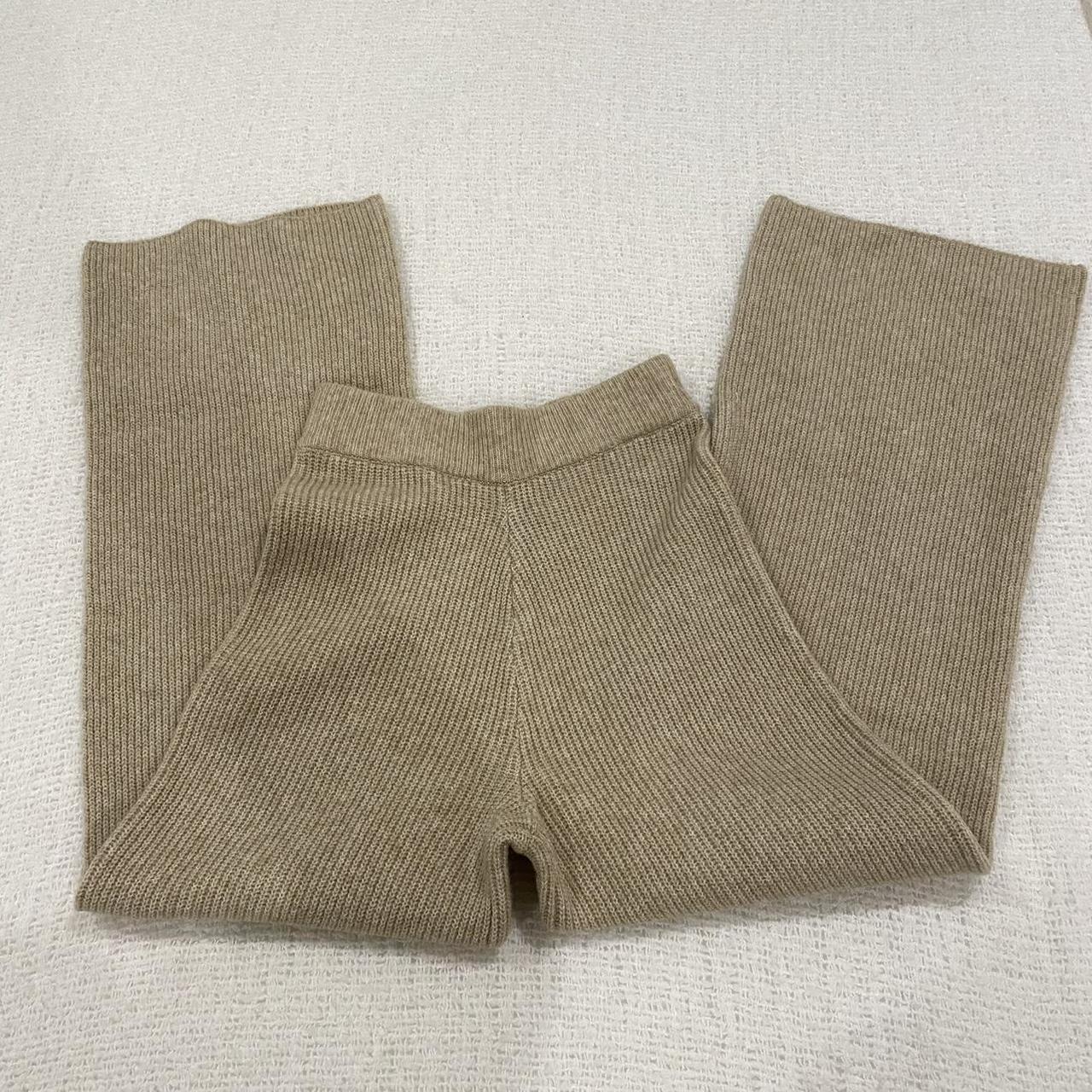 Cider Knitted Pants Wool- blend High rise fit,... - Depop